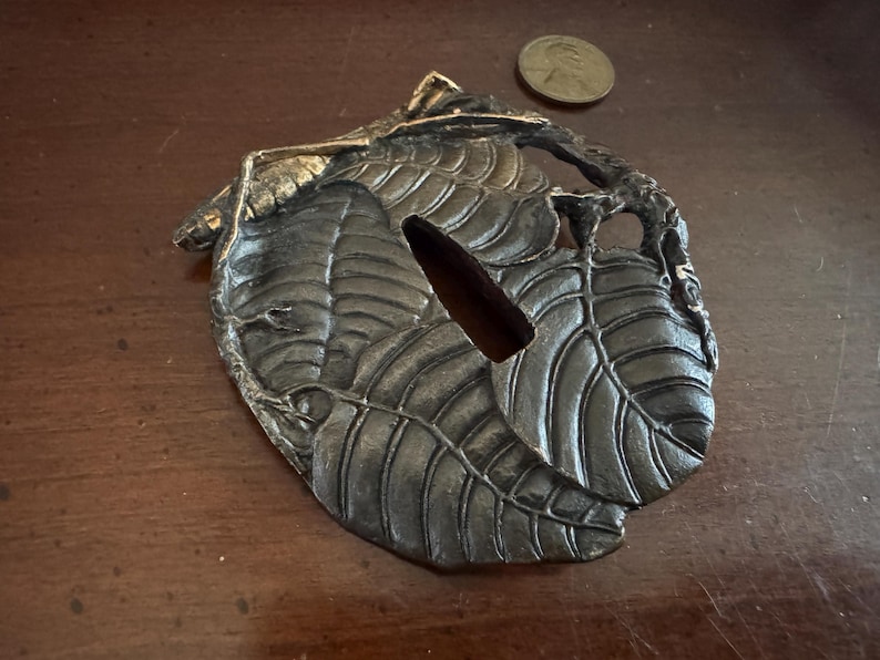 Vintage Cicada Tsuba Japanese Sword Guard - Openwork Carving Art ...
