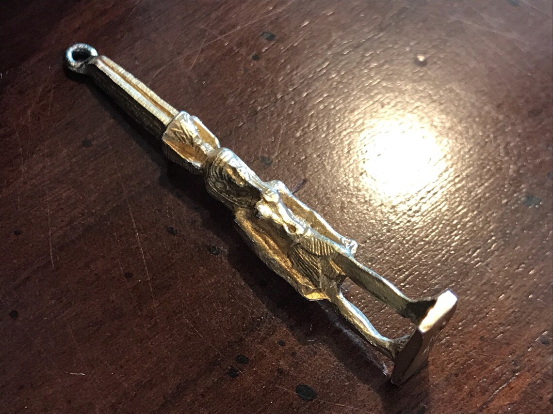 Egyptian Revival Gold Amulet of Nefertem God of Healing - Etsy