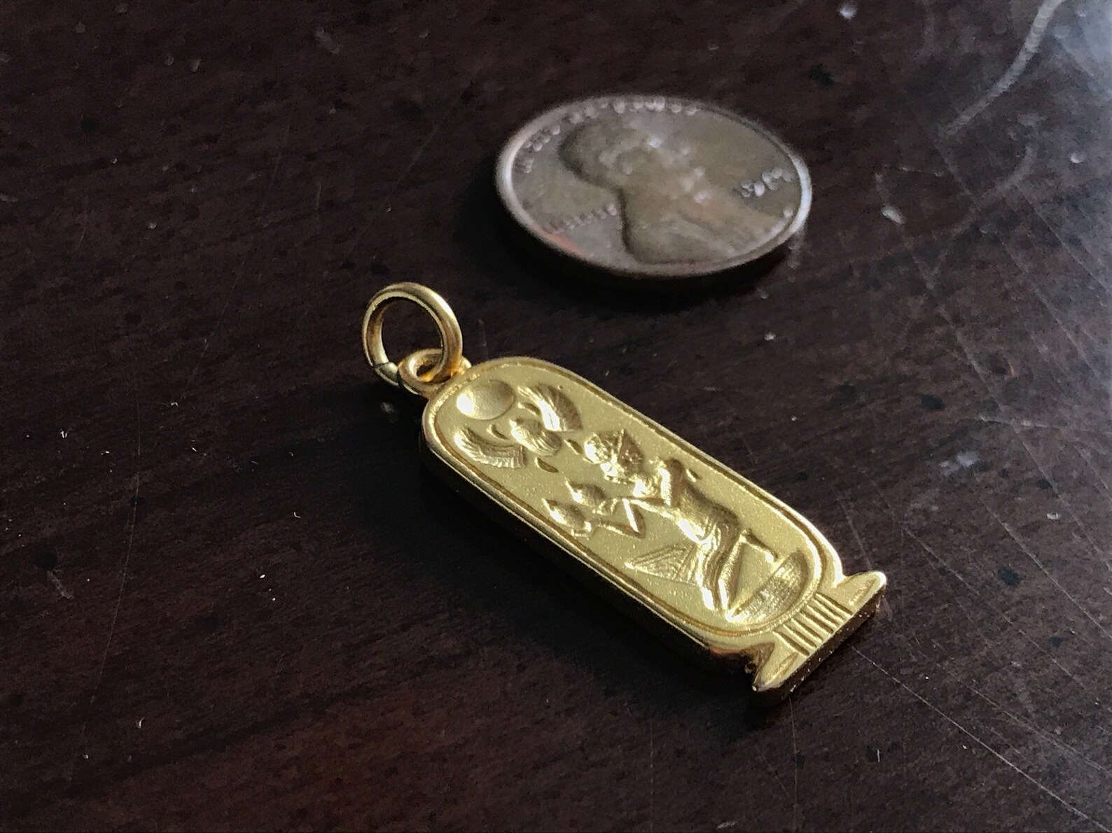 MMA Egyptian Revival Gold Cartouche Pendant Necklace Amun Ra - Etsy
