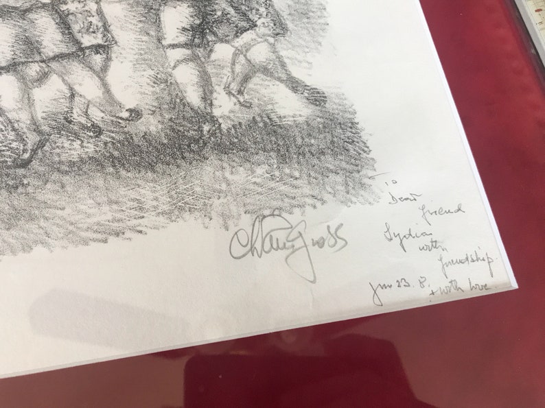 Early Chaim Gross Signed Artist Proof Vintage Lithograph - Etsy