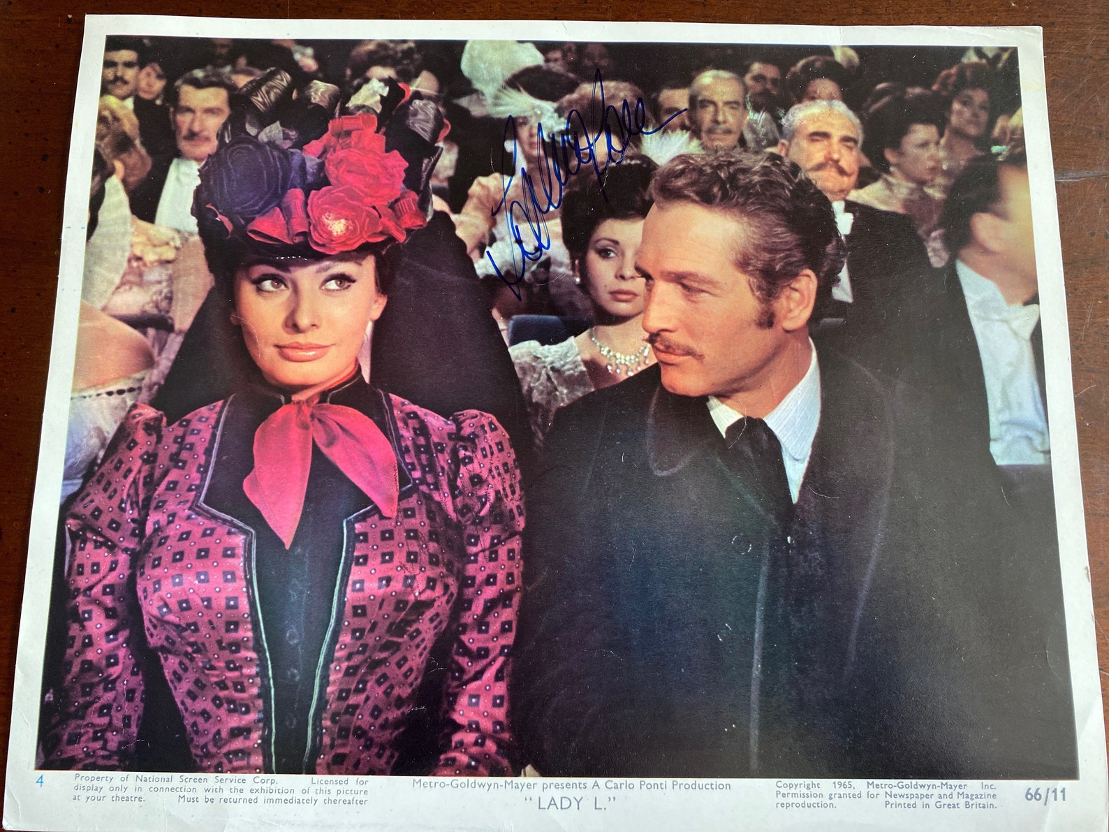 Signed Sophia Loren Original 1966 "lady L" Movie Still - Authentic ...