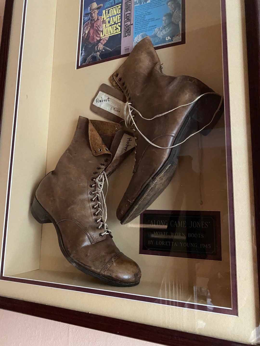 Loretta Young Screen Worn Leather Boots in Along Came Jones 1945 ...