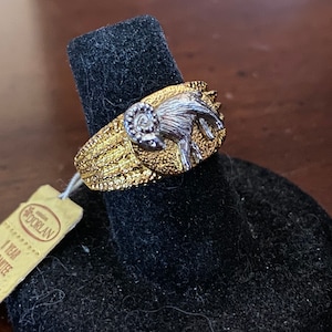 Vintage D'orlan Aries Zodiac Ring - Flying Ram Chrysomallus - Mesa ...