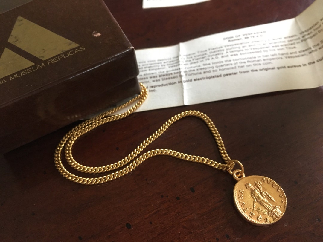 Goddess of Fortune and Fate, Personification of Luck Pendant Necklace ...