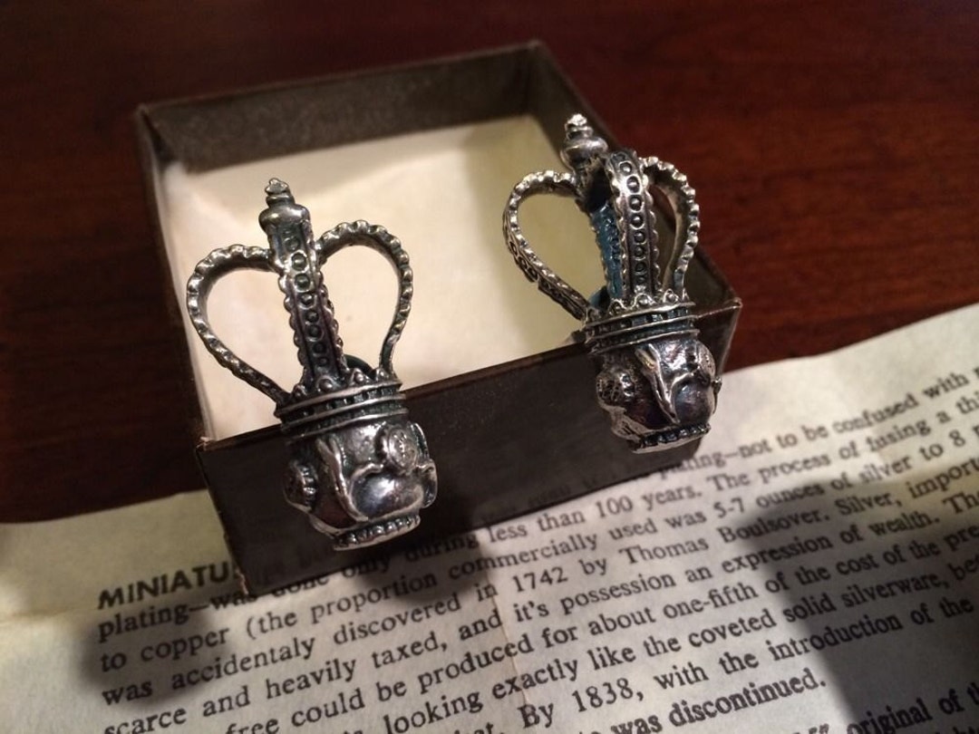 Vintage Silver Mace Statement Cufflinks Sheffield Mace Alva Museum ...
