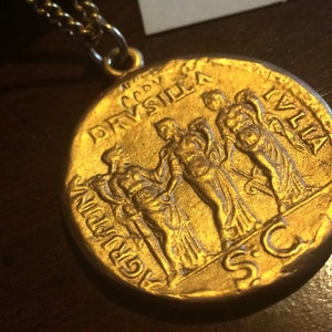 The Sisters - Vintage Gold Coin Necklace - Dressed in Costume as ...