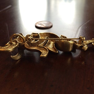 Vintage MMA Gold Dragon Combo Brooch Pin and Pendant - Modern Whimsical ...