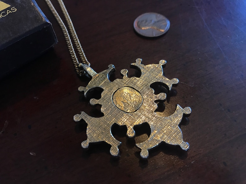 Russian Gold Amulet Cross W Red Garnet Cabochons Pendant - Etsy