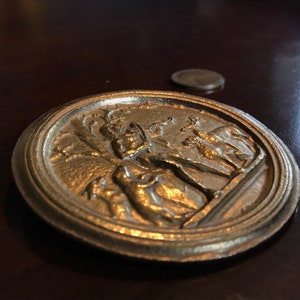 Vintage Orpheus Medallion Brooch Pin - Alva Museum Replicas - Greek ...