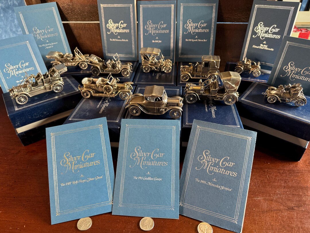 Vintage Franklin Mint Sterling Silver Car Miniatures - Classic ...