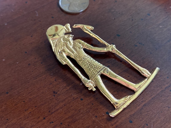 Vintage Horus Pendant Gold on Sterling Silver God of… - Gem