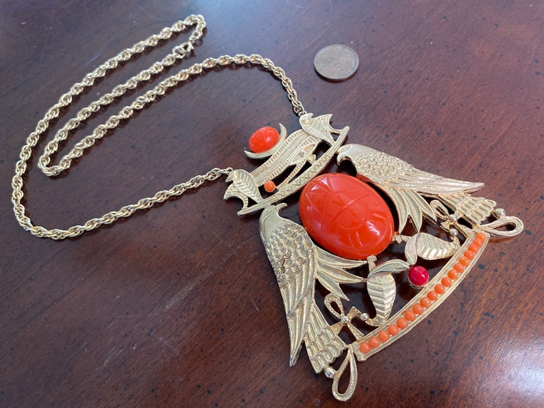 Egyptian Revival Udjat Eye of Horus Falcon God Pectoral - Etsy