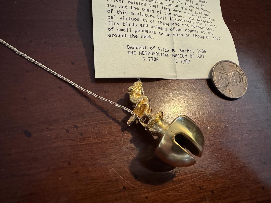 Vintage Inca Gold Bird Bell Necklace - Peru Pre Columbian - MMA ...