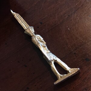 Egyptian Revival Gold Amulet of Nefertem God of Healing - Etsy