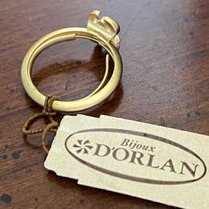 Vintage D'orlan Enamel Scarab Ring - Khepri - Egyptian Revival Treasures of Tutankhamun - Gold ...