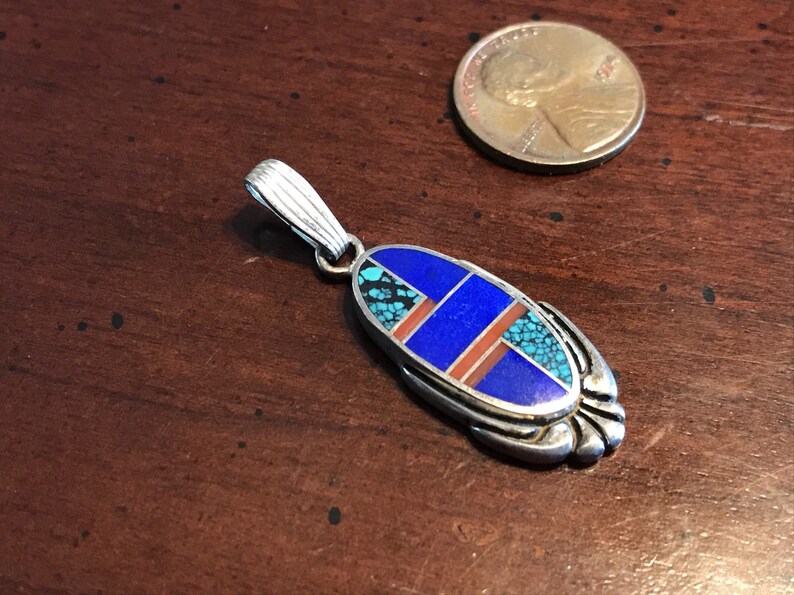 Vintage Ray Tracey Knifewing Sterling Silver Turquoise Lapis | Etsy