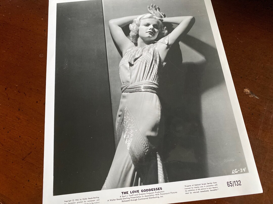 Original Jean Harlow "the Love Goddesses" 1965 - Vintage Hollywood 8x10 ...
