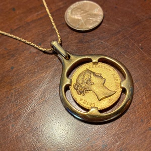 Vintage Goddess of Fortune and Fate, Personification of Luck Pendant ...