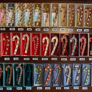 Wallace Candy Cane Ornament Vintage Annual Christmas Ornaments 1981 ...