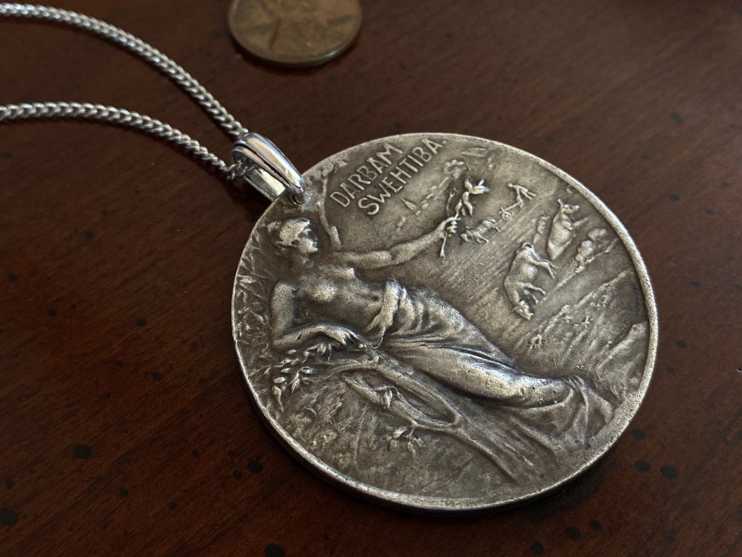 Vintage Queen Persephone Coin Necklace - Goddess of Spring and Nature ...