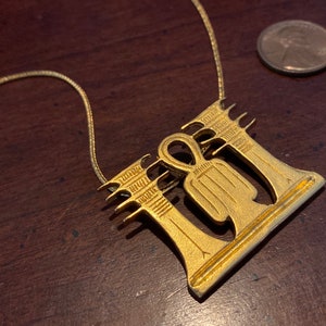 MMA Gold Knot of Isis Djed Pillar Amulet Necklace of - Etsy
