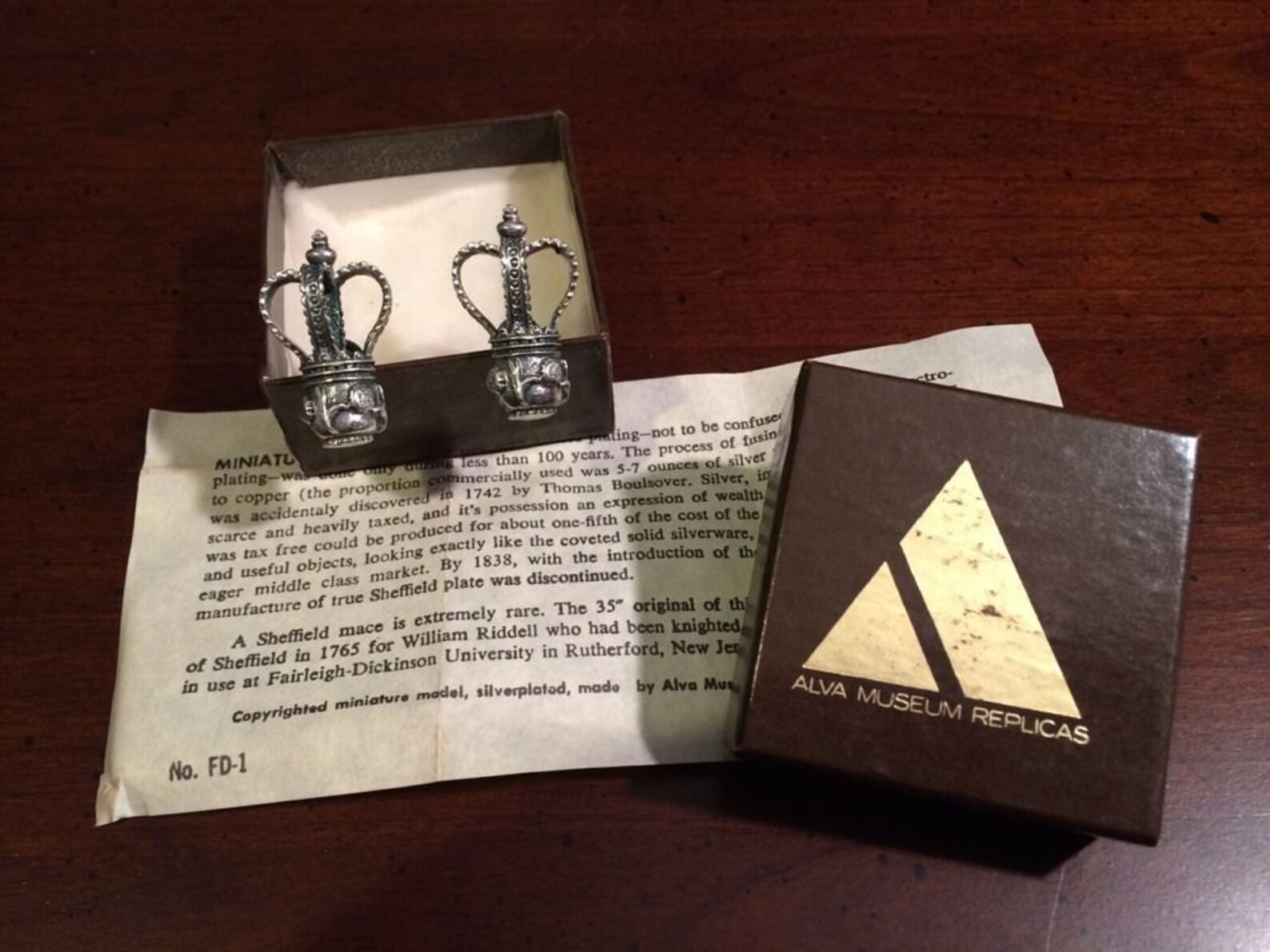 Vintage Silver Mace Statement Cufflinks Sheffield Mace Alva Museum ...