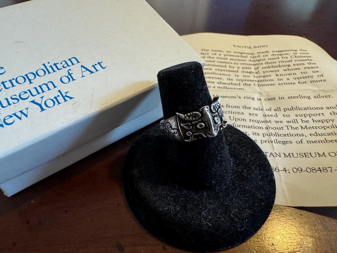 RARE - Vintage MMA Taotie Ring - Sterling Silver - Metropolitan Museum ...