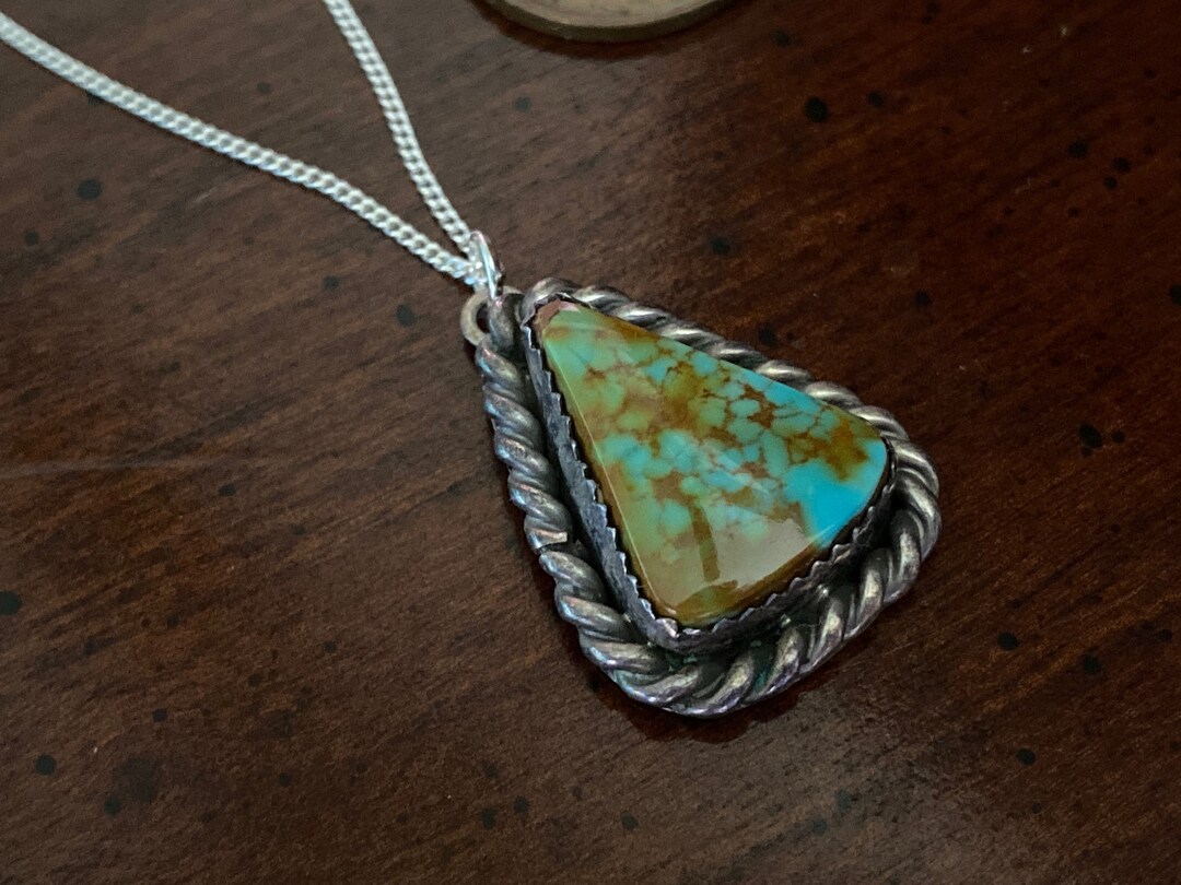 Vintage Wayne Etsitty Number 8 Spiderweb Turquoise Sterling Silver ...