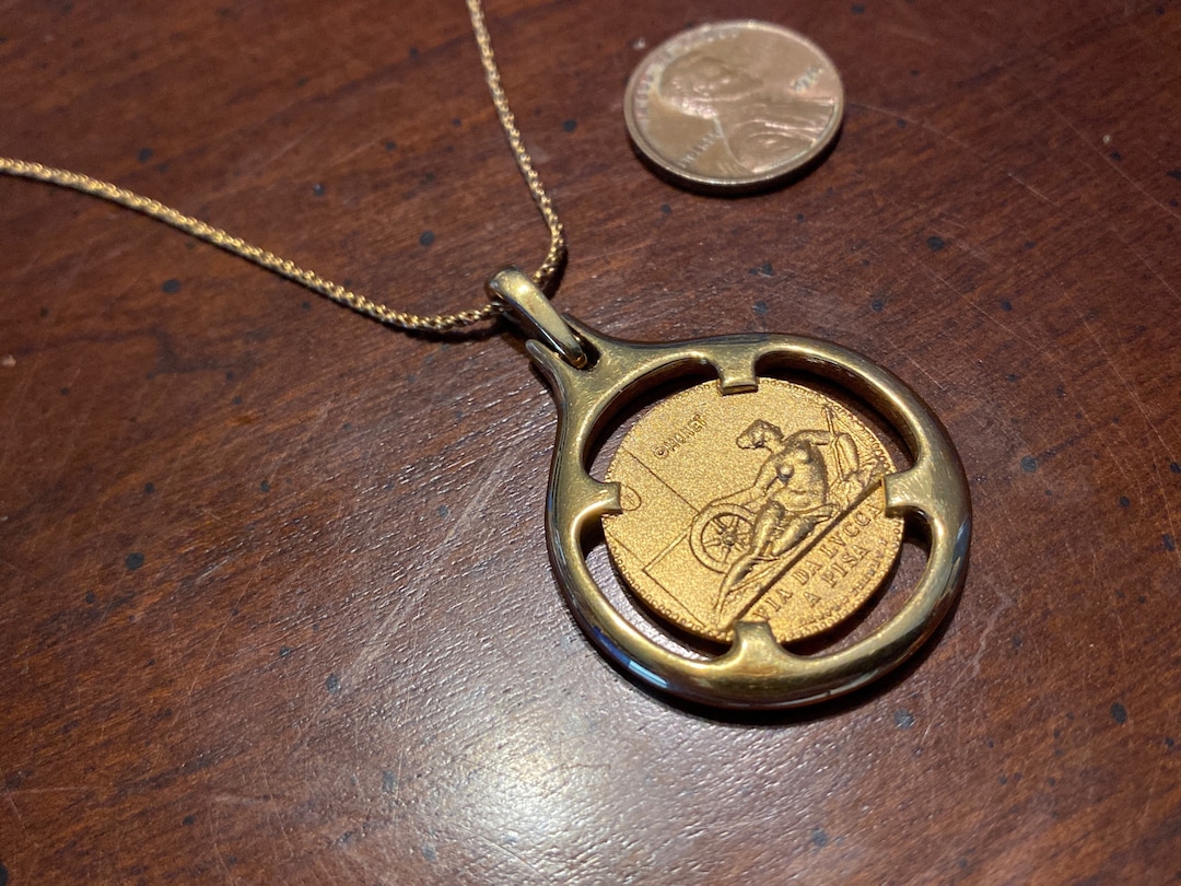 Vintage Goddess of Fortune and Fate, Personification of Luck Pendant ...