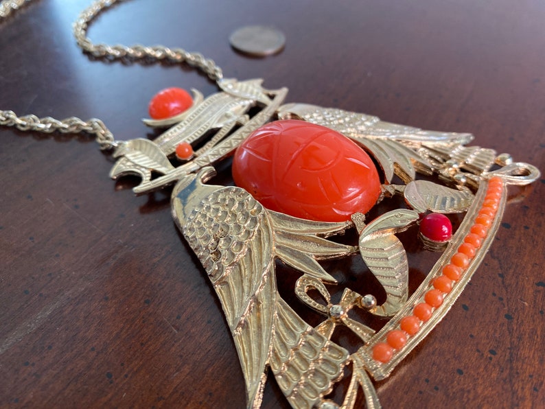 Egyptian Revival Udjat Eye of Horus Falcon God Pectoral - Etsy