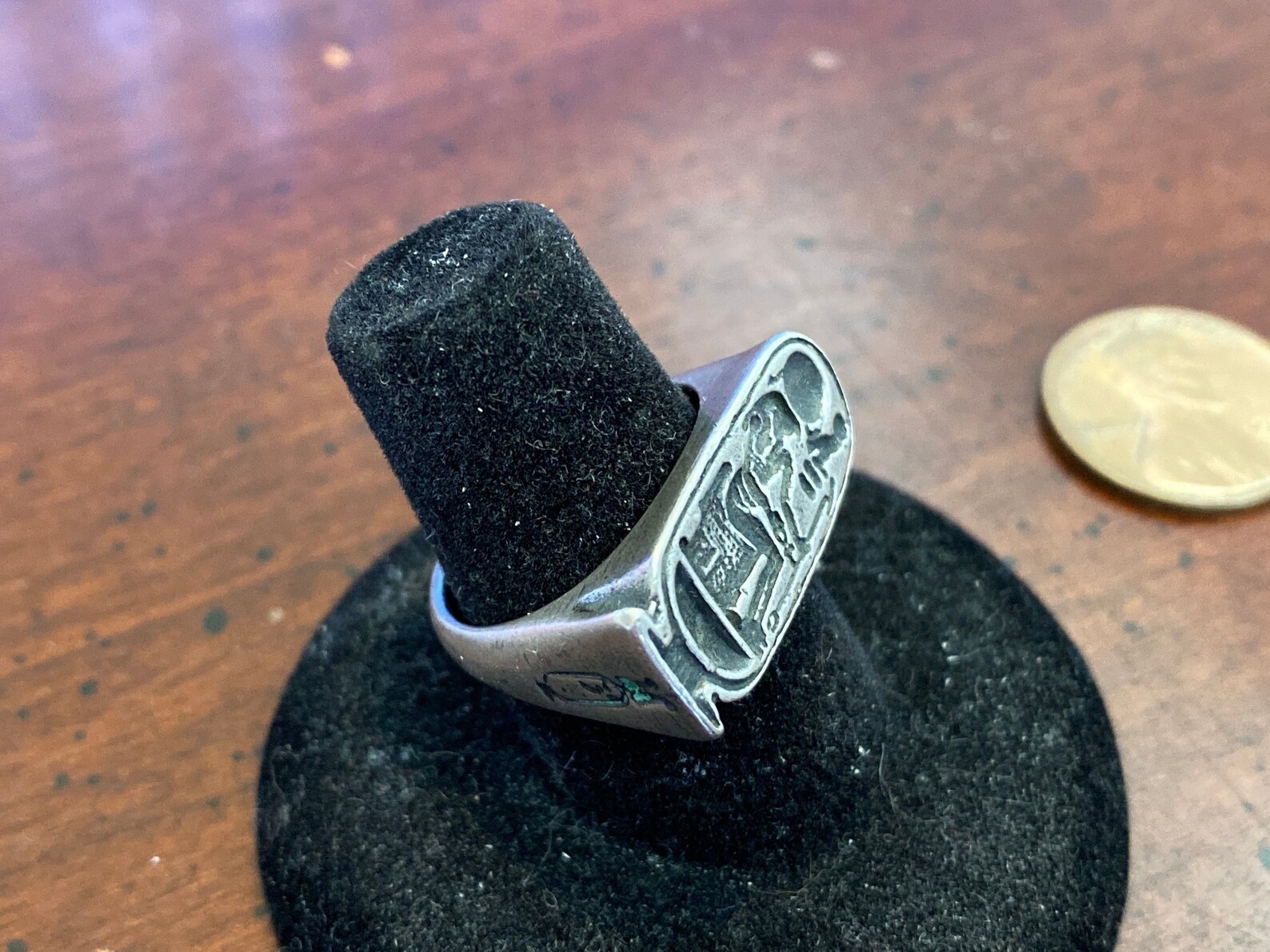 MMA Egyptian Revival Sterling Silver Cartouche Ring Amun Ra - Etsy