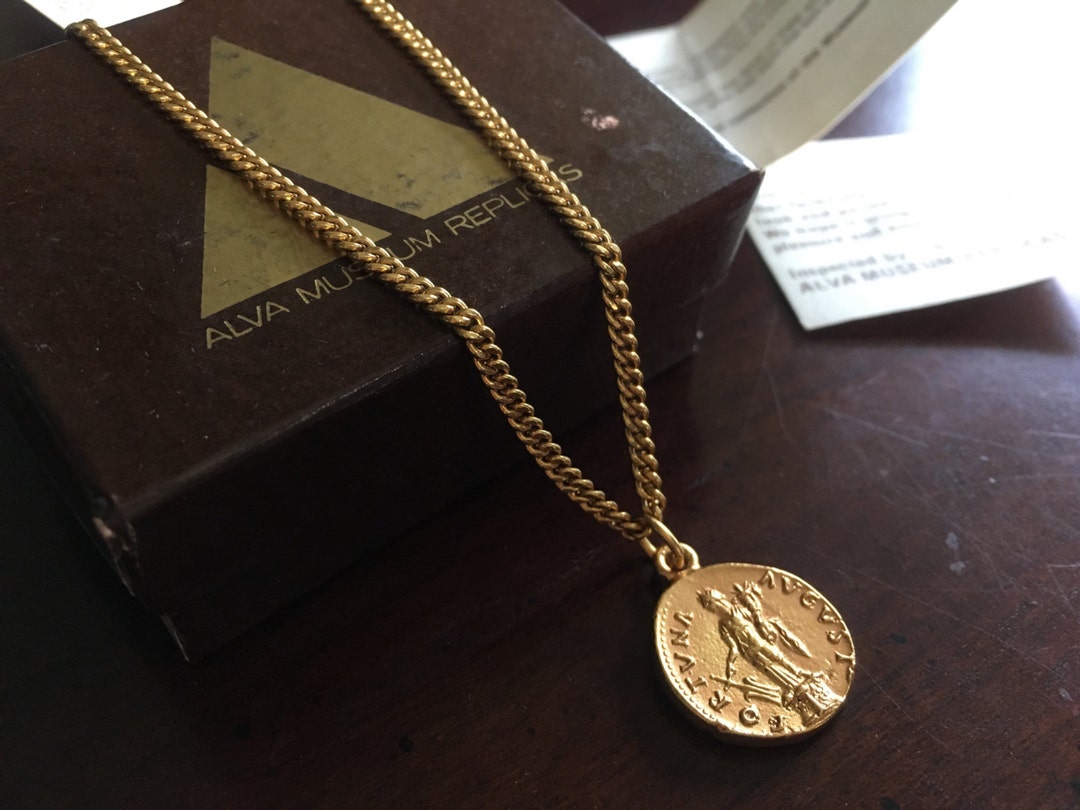 Vintage Goddess of Luck Necklace Goddess of Fate Fortune Fortuna ...