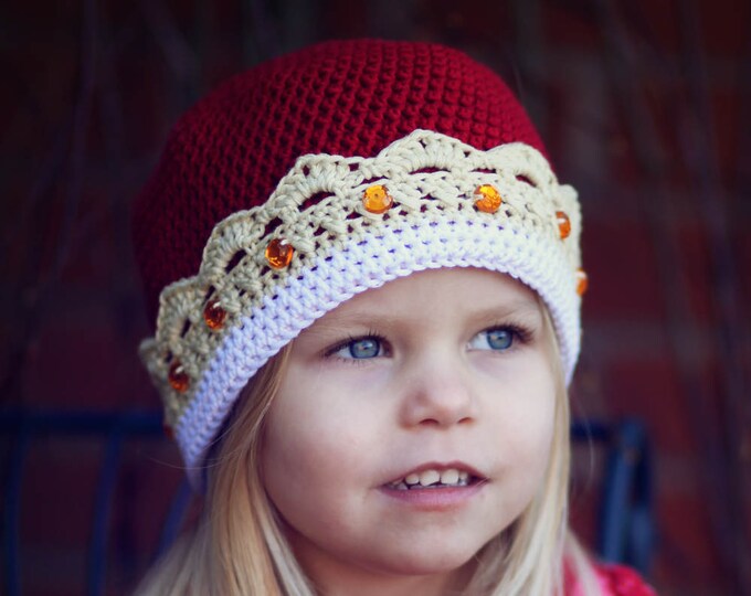 Crown Hat Crochet Pattern - Etsy