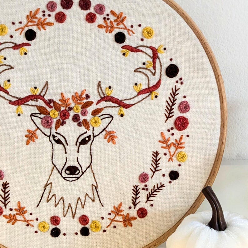 Woodland Animals Embroidery Design, Woodland Home Decor, Woodland ...