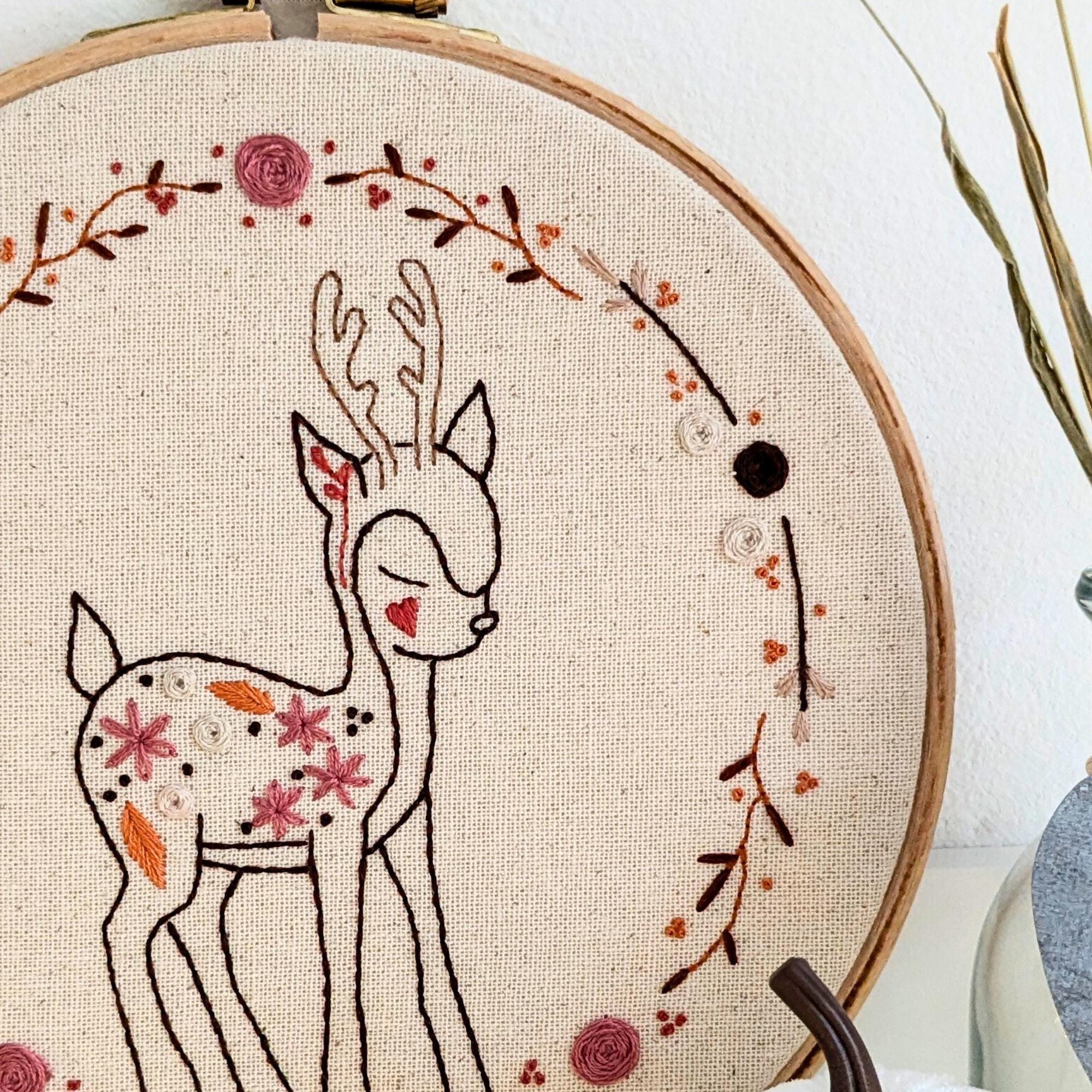 Woodland Animals Embroidery Design, Woodland Home Décor, Forest ...