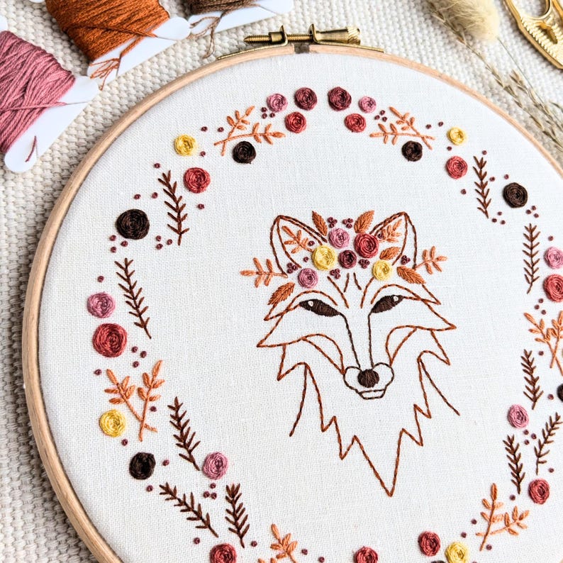 Woodland Animals Embroidery Design, Woodland Home Decor, Woodland ...