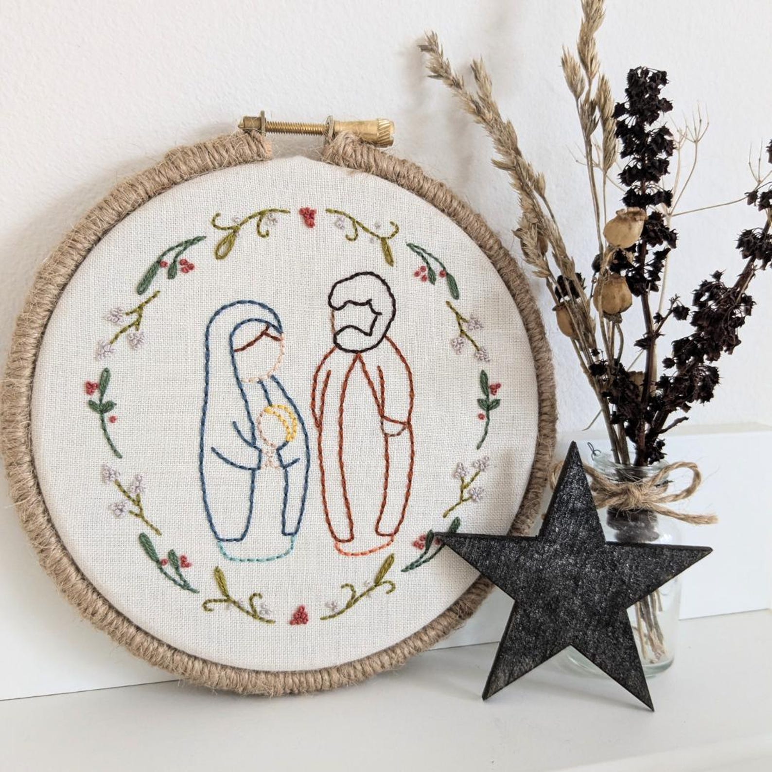 Nativity Scene Embroidery Designs, Nativity 4 Embroidery, Gift for ...