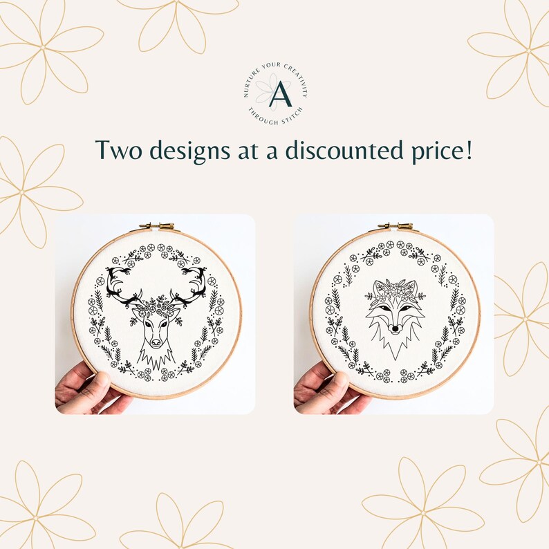 Woodland Animals Embroidery Design, Woodland Home Decor, Woodland ...