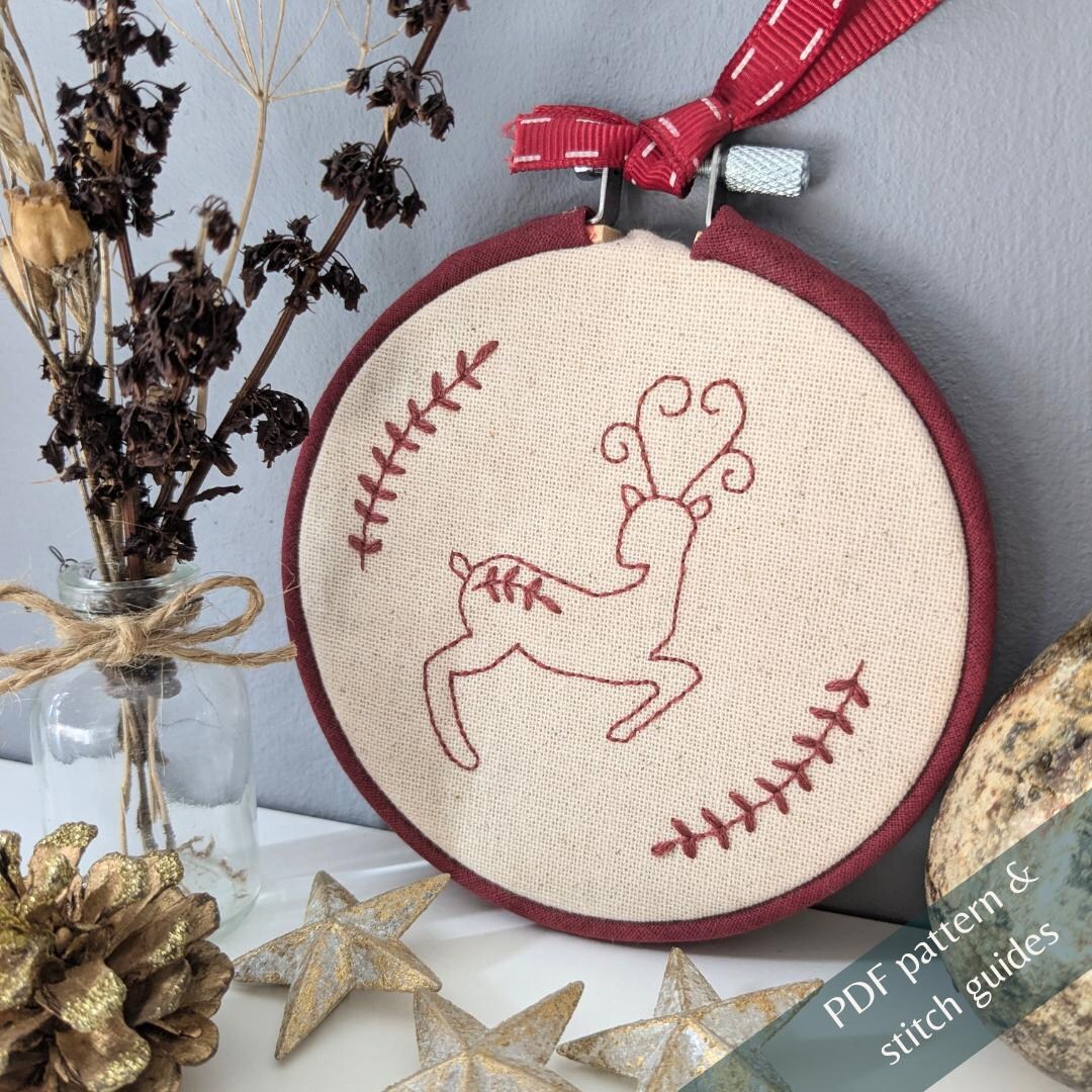 Handmade Holiday Embroidery Patterns, Scandi Style Christmas ...