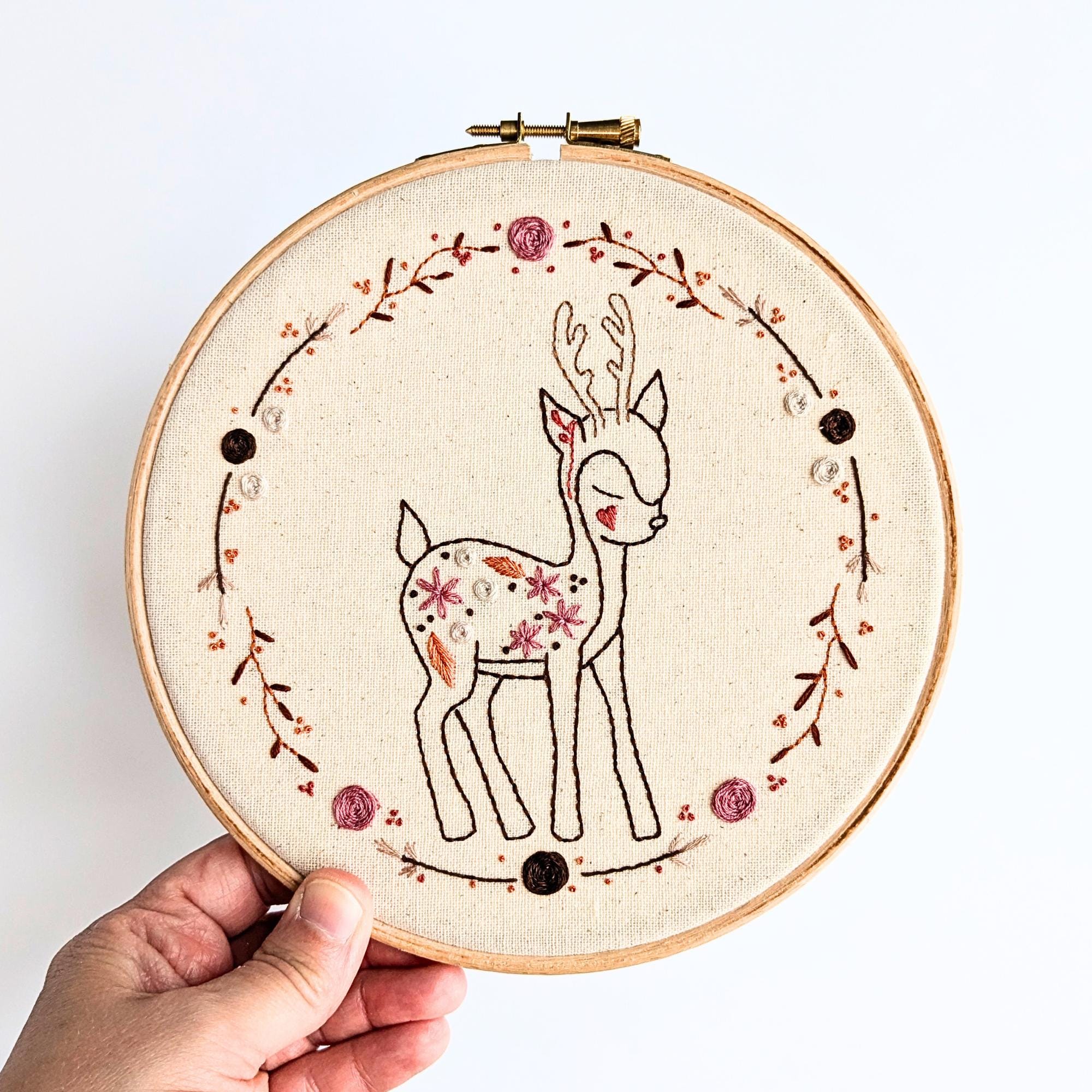 Woodland Animals Embroidery Design, Woodland Home Décor, Forest ...