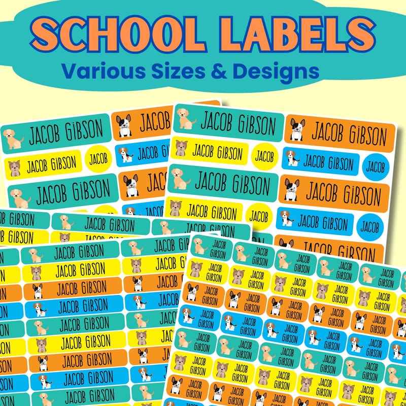 School Stickers Custom Pack - Etsy