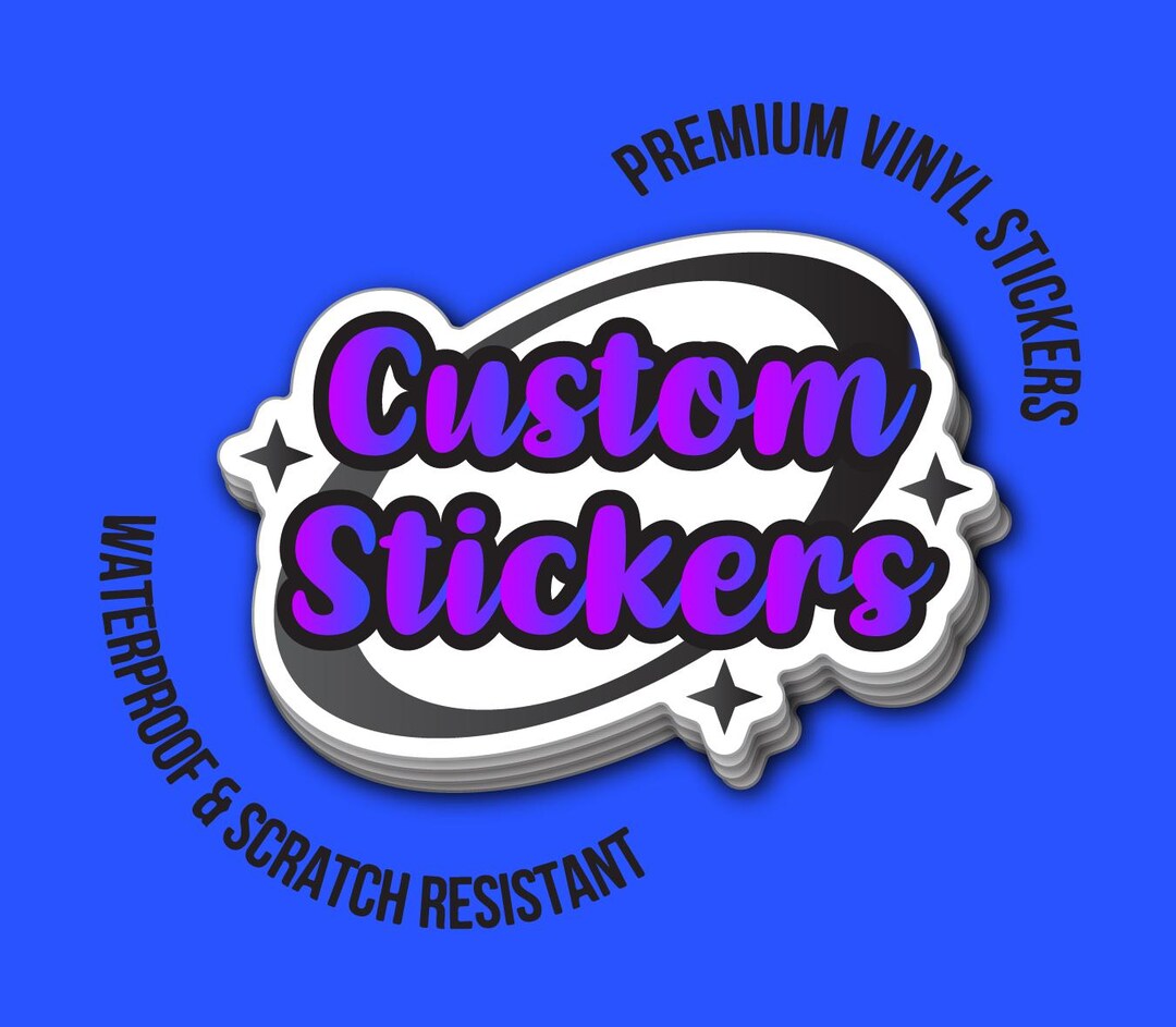 Custom Die Cut Vinyl Stickers: Business Logo, Art, Promotional - Etsy