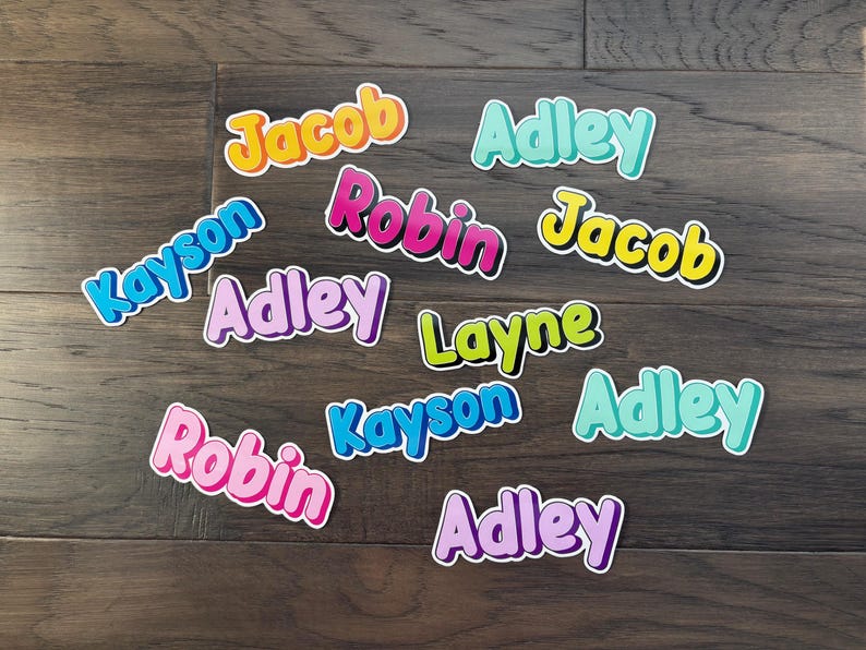 Name Labels: School Supply Labels - Waterproof - Personalized & Cut to ...
