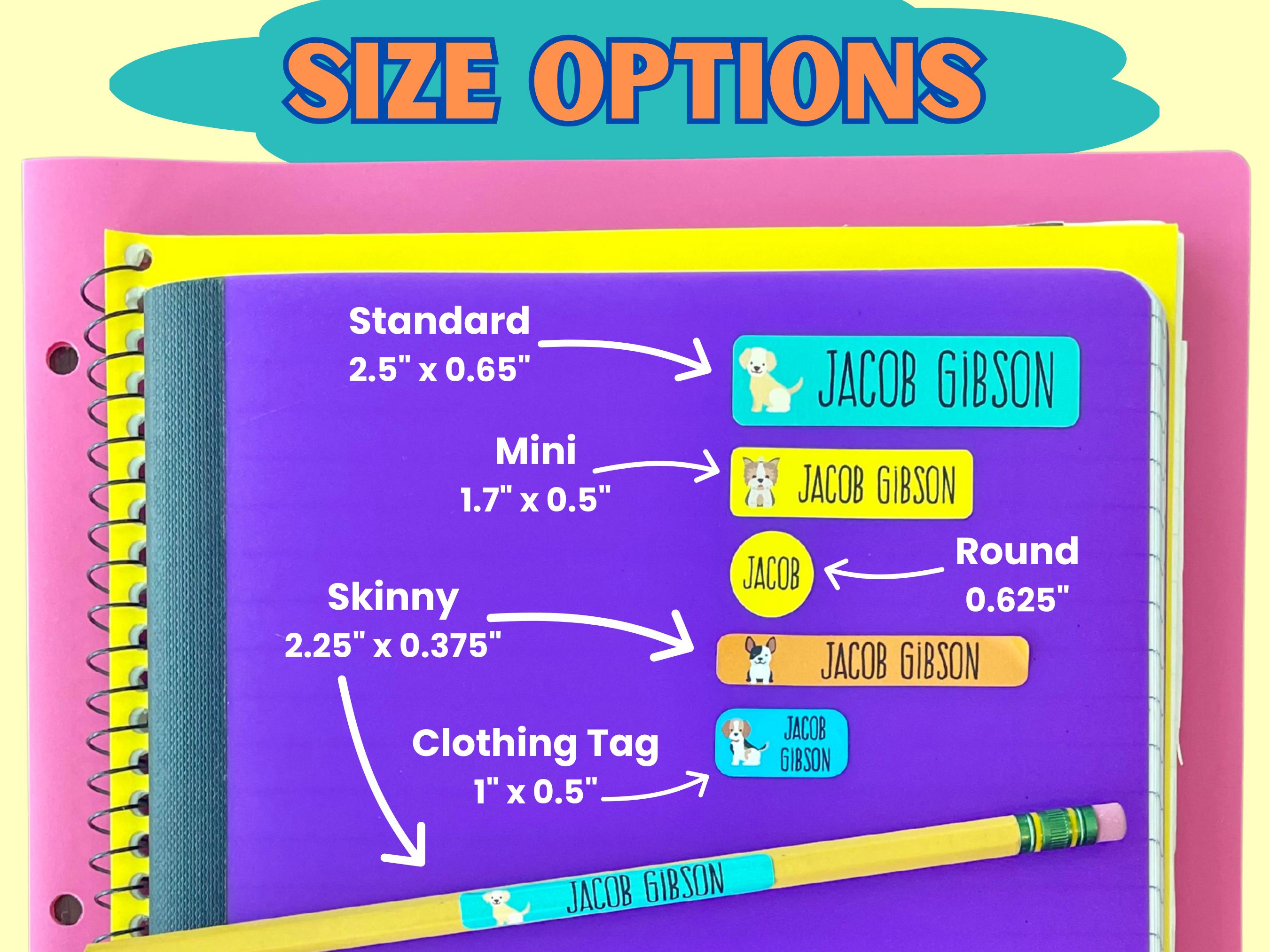 School Supply Labels - Back to School Label Pack - Personalized Kids ...