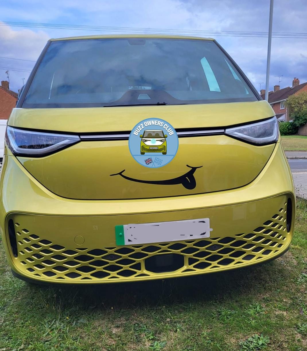 Vehicle Smile Sticker Vinyl for Front Bonnet for Campervans, Vans and ...