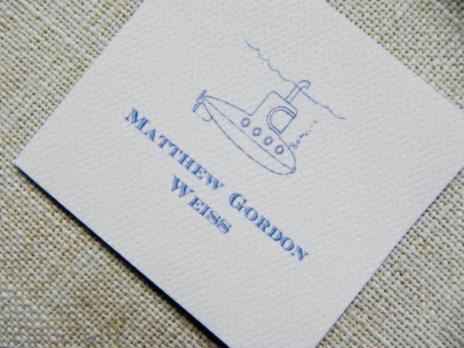 Submarine Custom Personalized Calling Card. Enclosure Cards. - Etsy UK