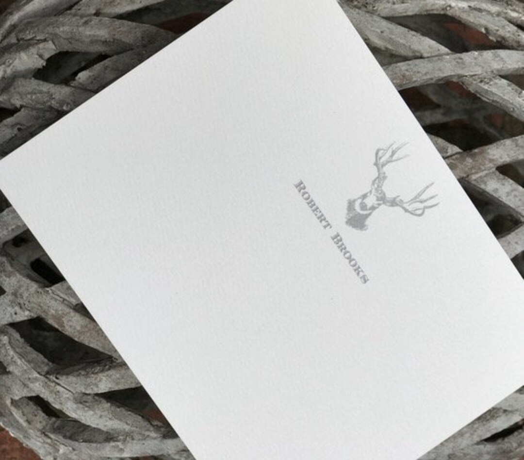 Deer Stationery / Hunting / Mens Note Cards / Boy Gift / Present ...