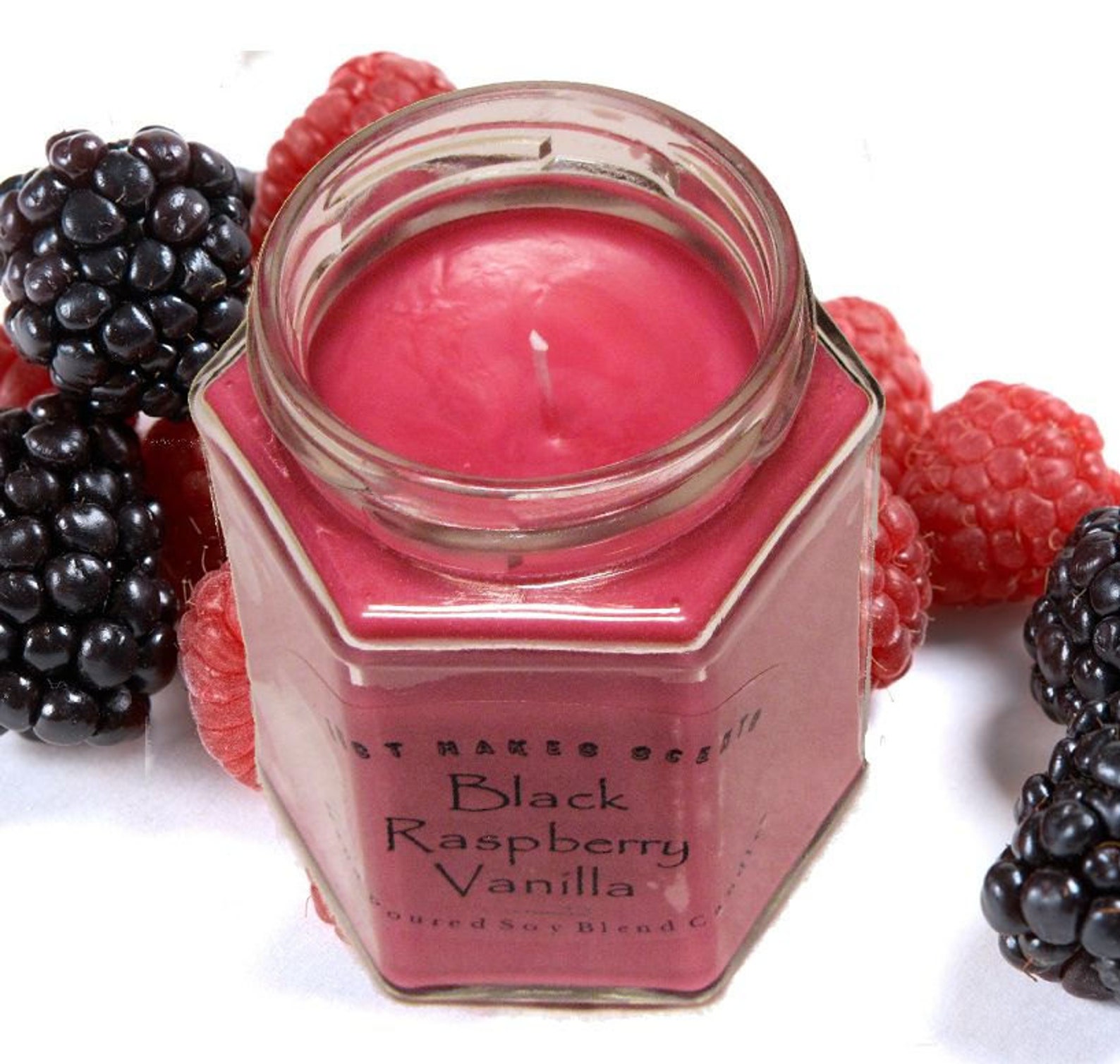 Black Raspberry Vanilla Homemade Blended Soy Candle | Etsy