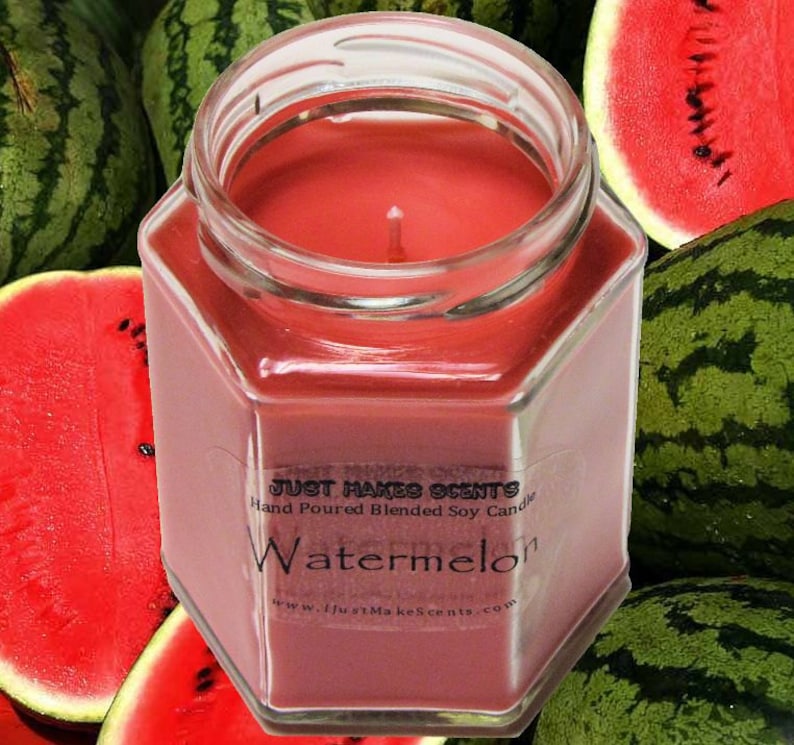Watermelon Scented Blended Soy Candle - Blake Shelton Watermelon ...