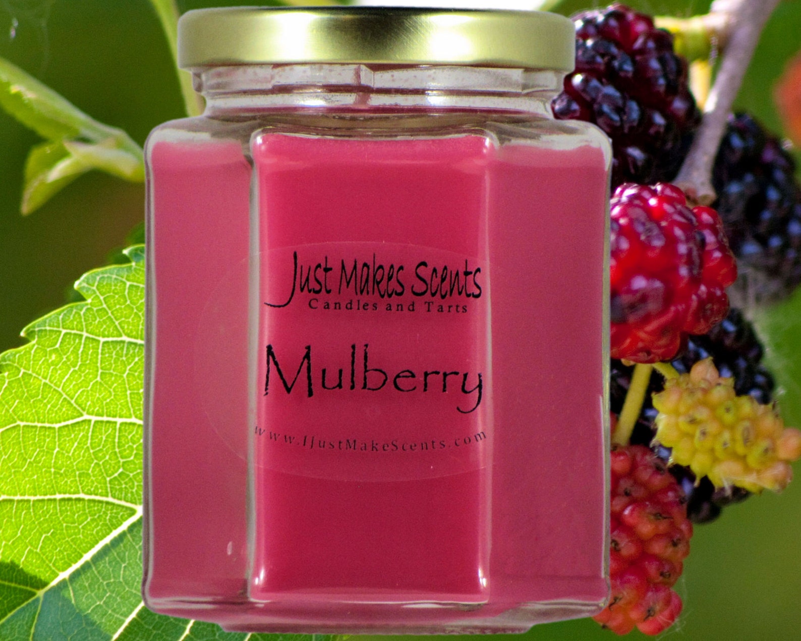 Mulberry Scented Blended Soy Candle - Bold Berry Fragrance - Hand ...